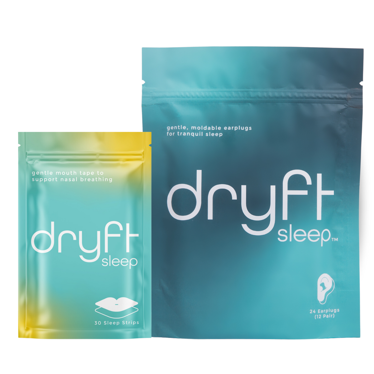 Dryft Sleep Silent Bundle | Earplugs + Mouth Tape for Sleeping | Dryft Sleep