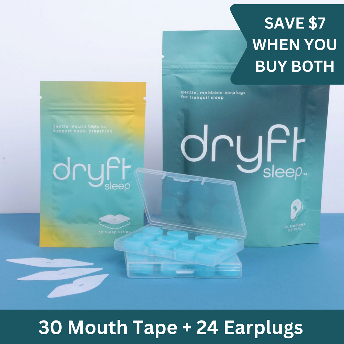 Dryft Sleep Silent Bundle | Earplugs + Mouth Tape for Sleeping | Dryft ...