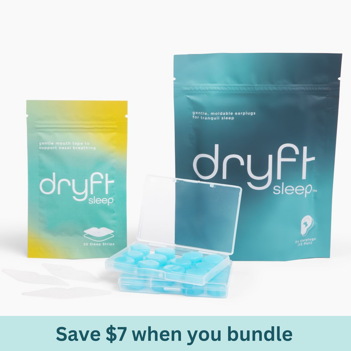 Dryft Sleep Silent Bundle | Earplugs + Mouth Tape for Sleeping | Dryft ...