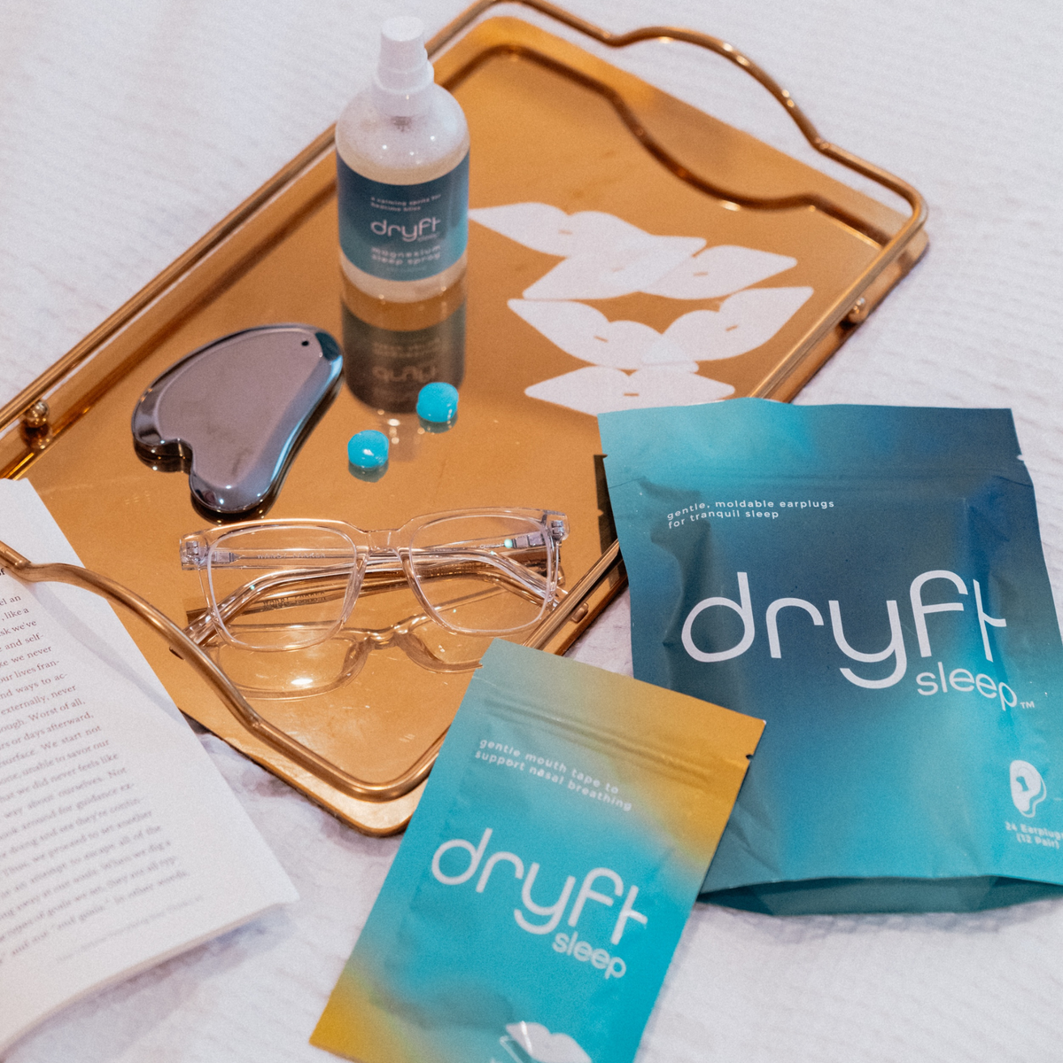 Dryft Sleep Perfect Sleep Bundle | Earplugs + Mouth Tape + Magnesium ...